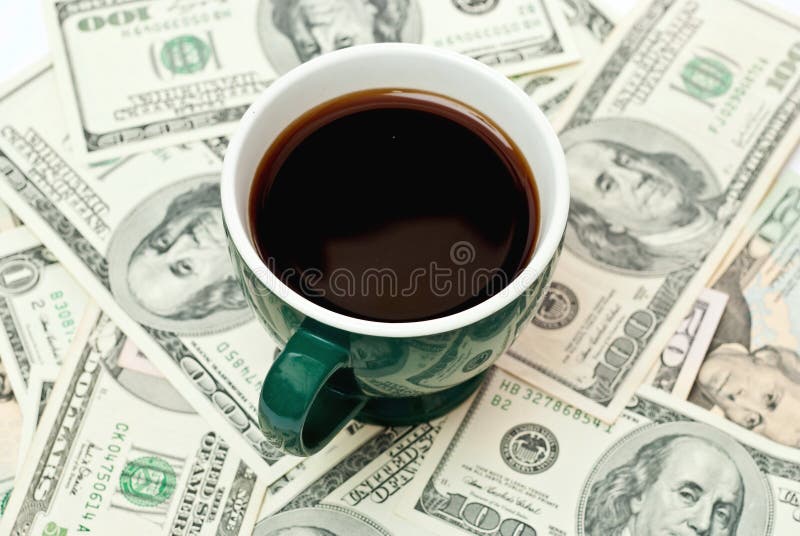 Coffee and money stock photo. Image of caffeine, energy - 14256996