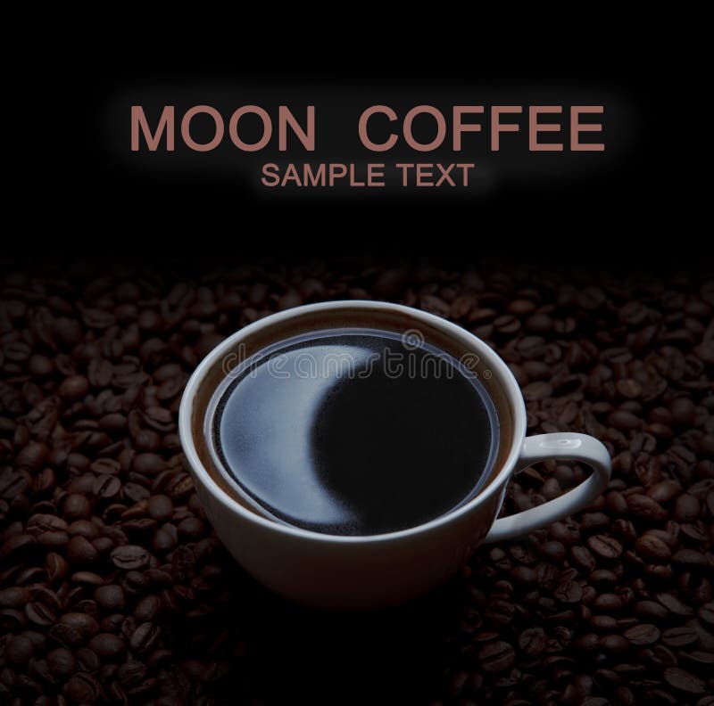 Coffee with Moon Reflection Stock Photo - Image of natural, light: 29453748