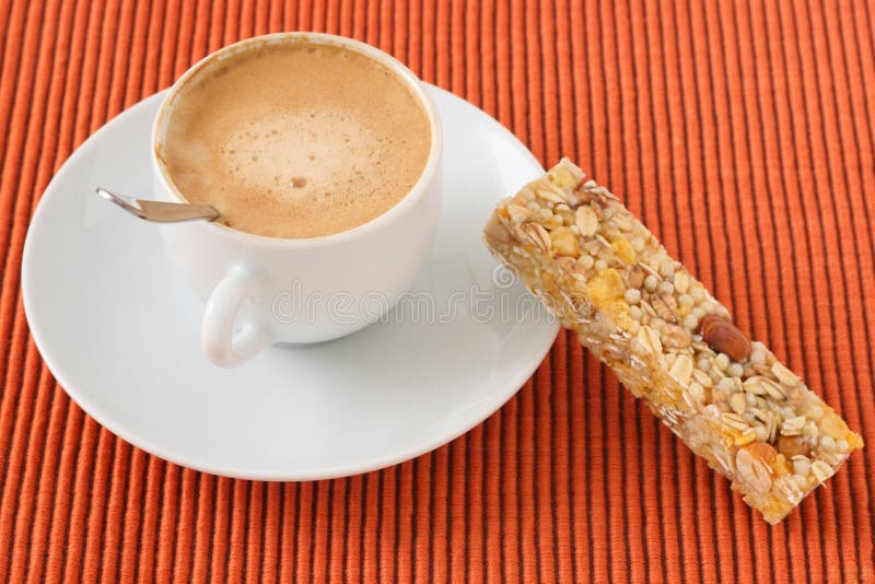Coffee with muesli stock image. Image of coffee, dried - 21350317
