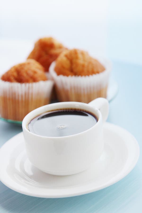 Coffee with a muffins stock image. Image of drinks, healthy - 39747861