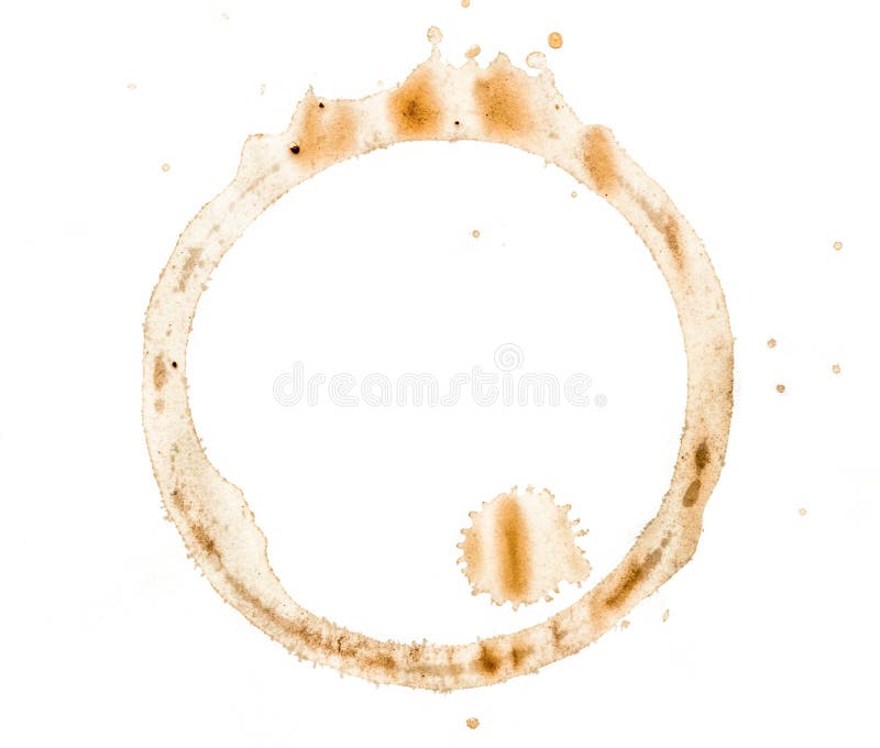 Coffee mug circle stain stock illustration. Illustration of design ...