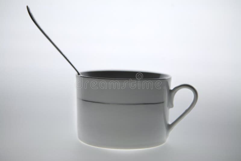 Coffee mug with the spoon stock photo. Image of fresh - 2757948