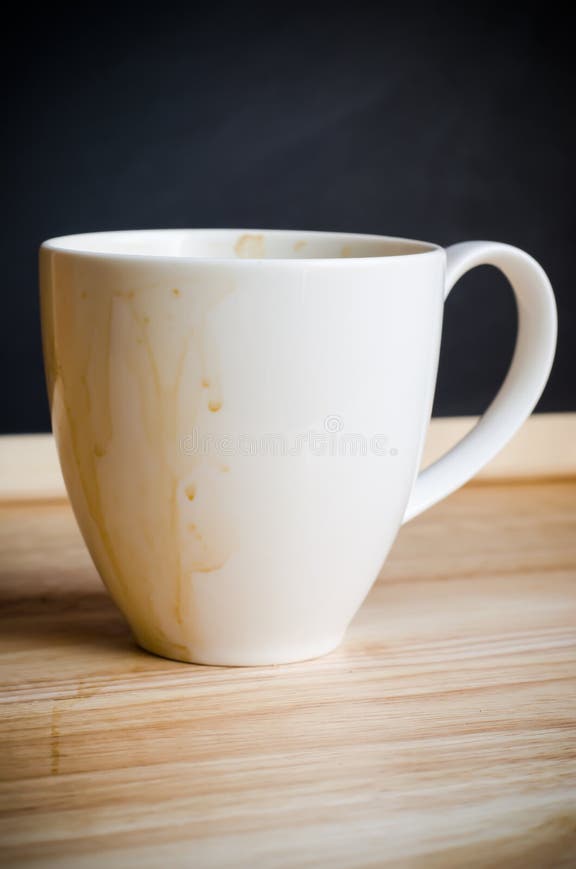 Coffee mug with stains stock photo. Image of morning - 53303796
