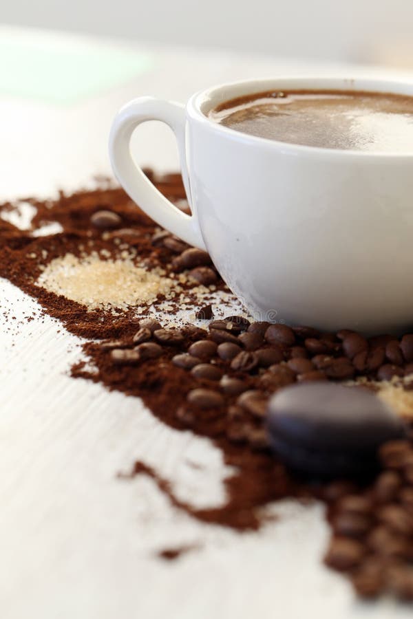 Coffee mug stock photo. Image of aroma, beverage, love - 37911906