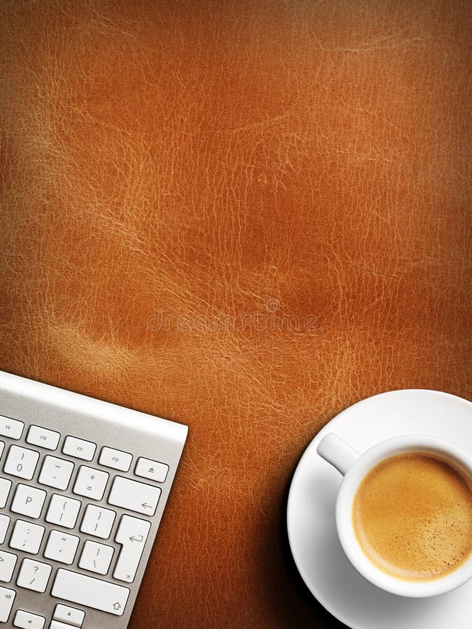 Coffee Mug on the Table with a Keyboard Stock Photo - Image of calendar ...
