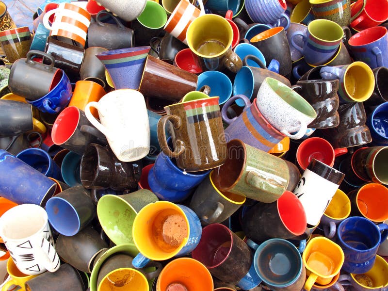 Collection of coffee mugs stock image. Image of ceramic - 2739999