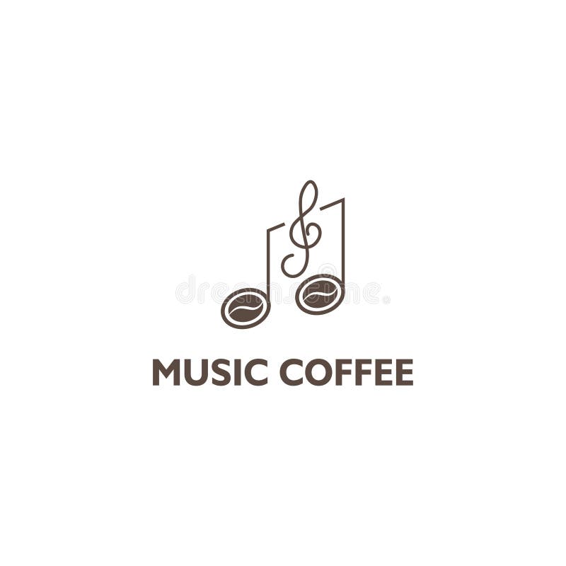 Coffee Music Logo Concept Stock Illustrations – 363 Coffee Music Logo ...