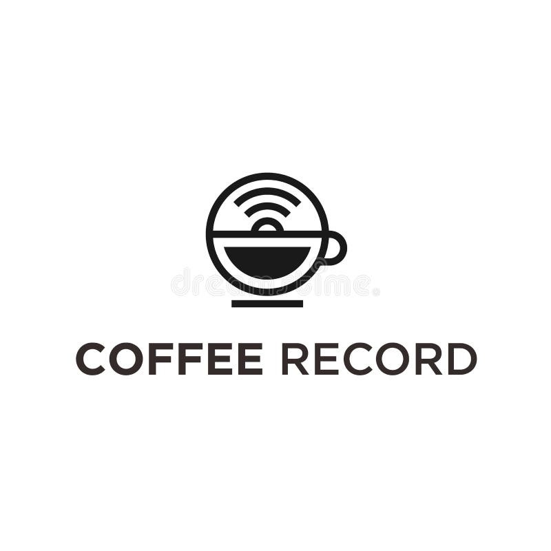 Coffee Music Logo Concept Stock Illustrations – 363 Coffee Music Logo ...