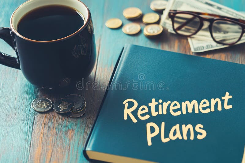 Coffee, Notebook, and Money Create Thoughtful Atmosphere for Retirement ...