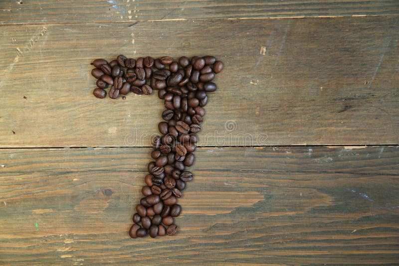 Coffee number six stock photo. Image of decoration, bean - 22952506