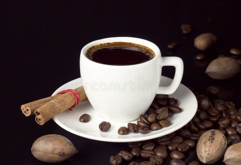 Coffee and nuts stock photo. Image of fruits, beverage - 36794044