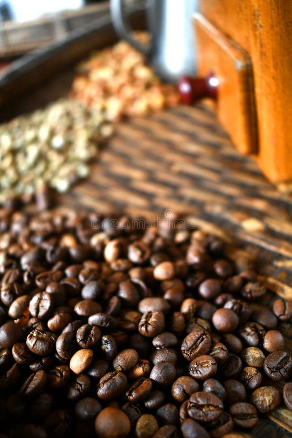 Coffee at Home Organic Natural Handmade Antique Coffee Stock Image ...