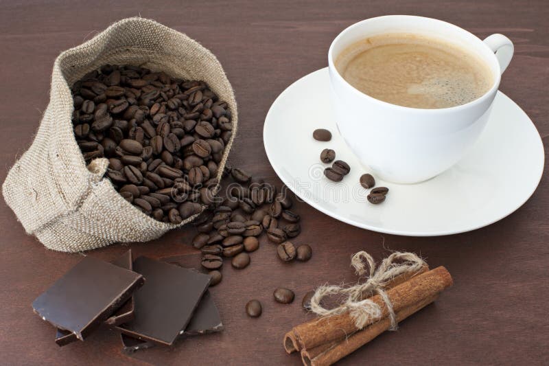 Coffee and other goodies stock image. Image of ingredient - 22909383