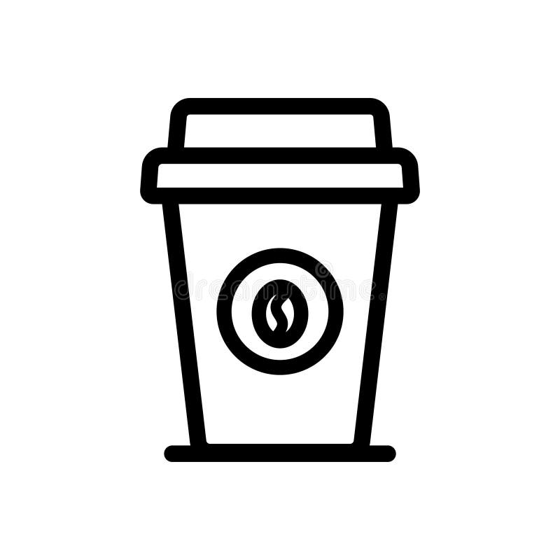 Coffee outline icon stock vector. Illustration of breakfast - 221324314