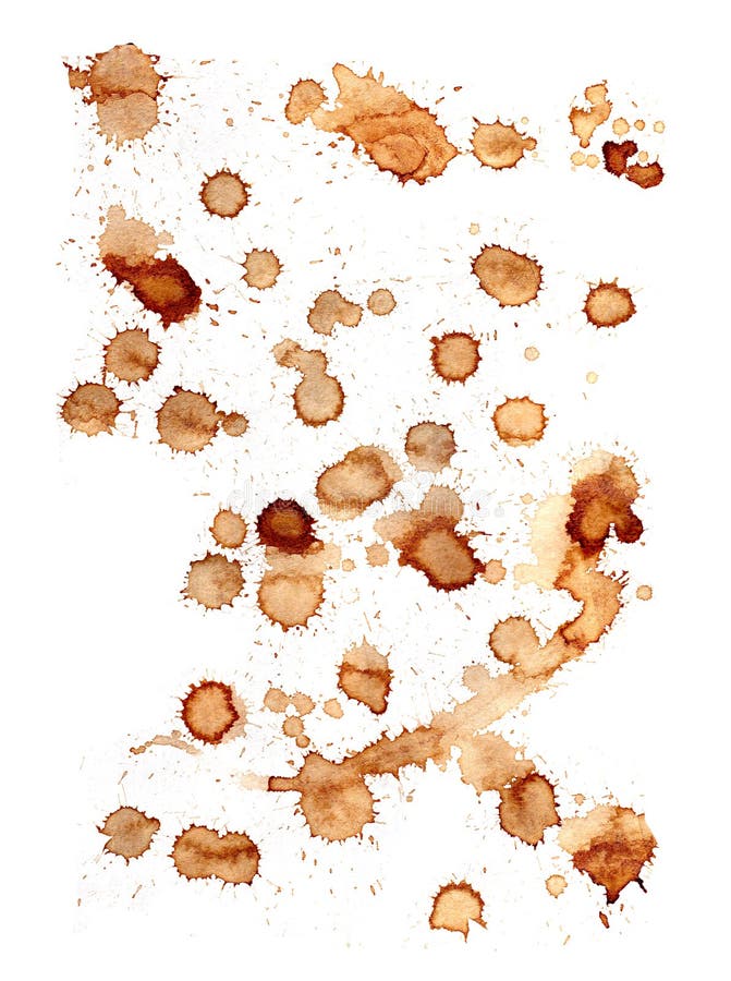 Coffee paint stains stock illustration. Illustration of abstract - 73473224