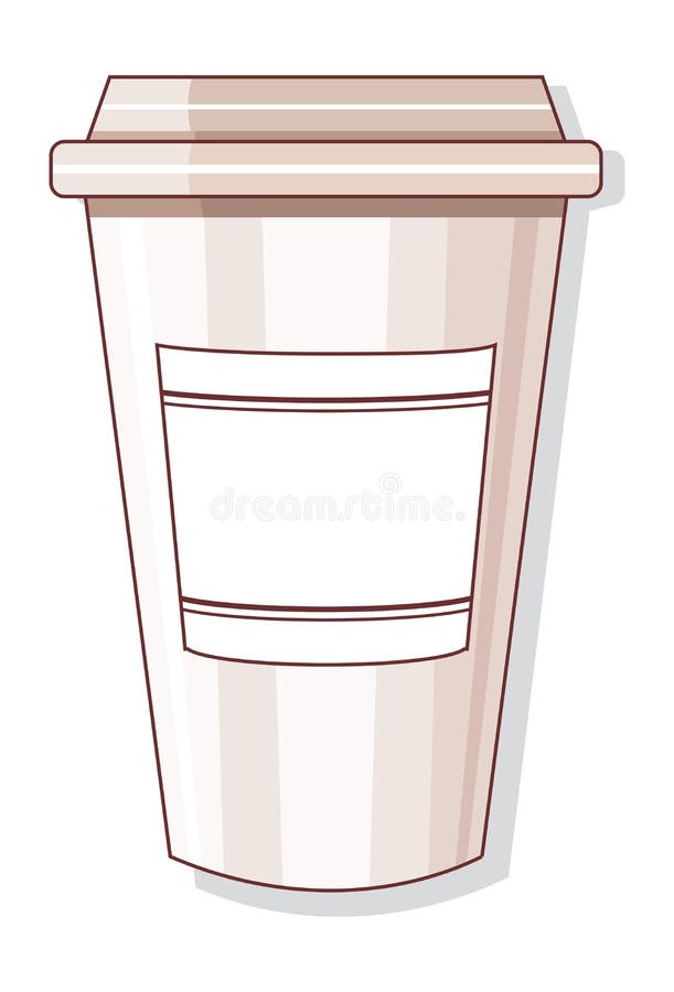 Coffee Paper Cup Flat Design Stock Vector - Illustration of juice ...