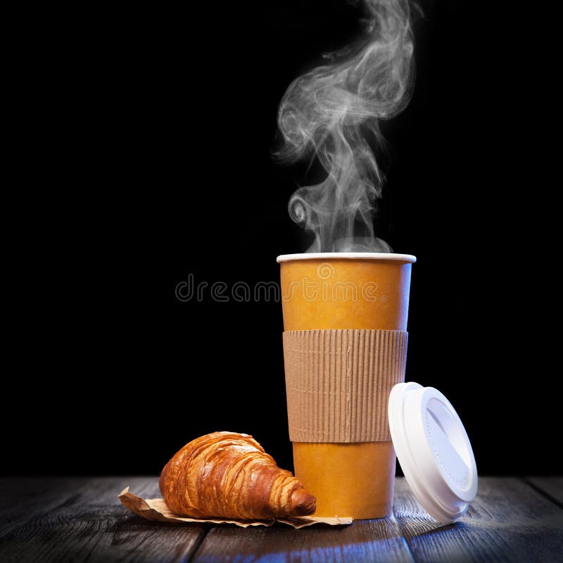 Coffee in a paper cup stock photo. Image of container - 60773700