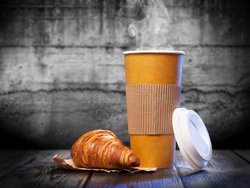 Coffee in a paper cup stock image. Image of life, cardboard - 61421221