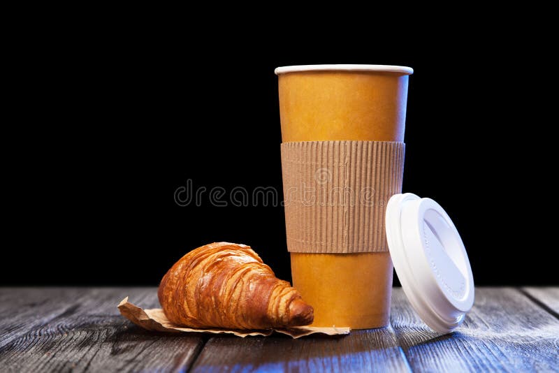 Coffee in a paper cup stock image. Image of aroma, liquid - 62753231
