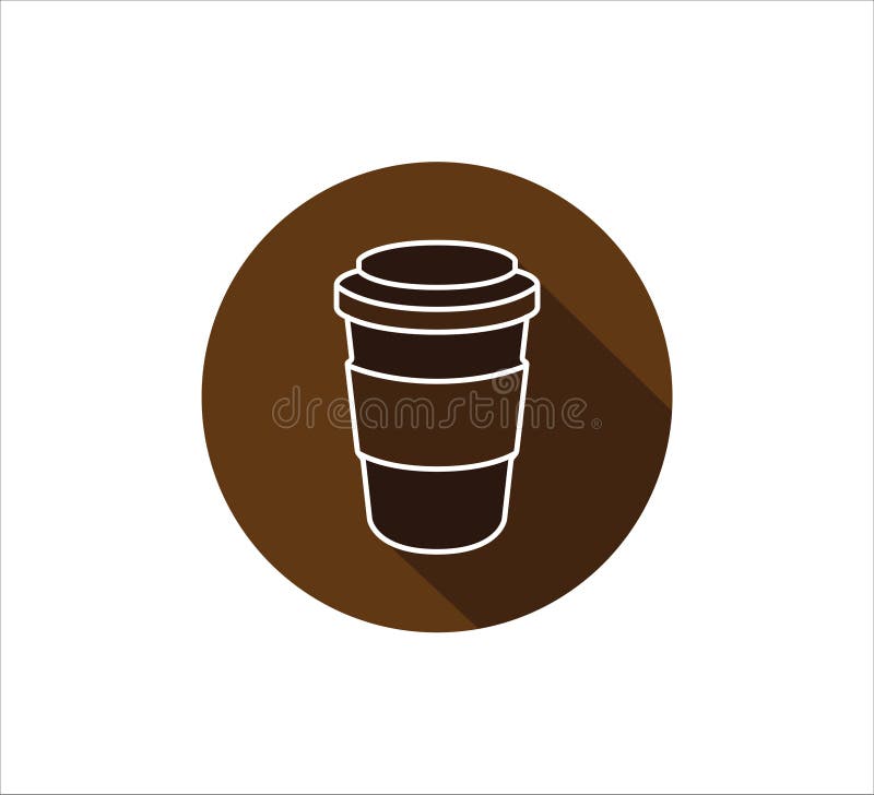 Coffee Paper Cup Vector Icon Logo Illustration Design for Banner Coffee ...
