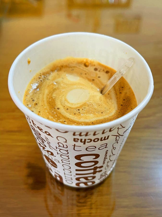 Coffee in paper glass stock photo. Image of paper, environment - 369811822