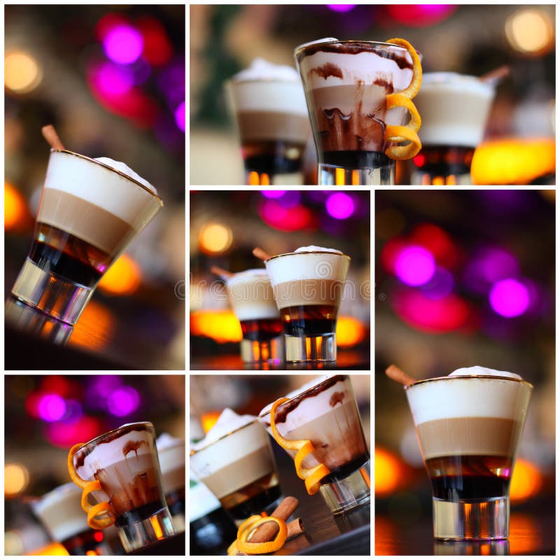 Coffee - Party Cocktails, Christmas Stock Image - Image of alcohol ...
