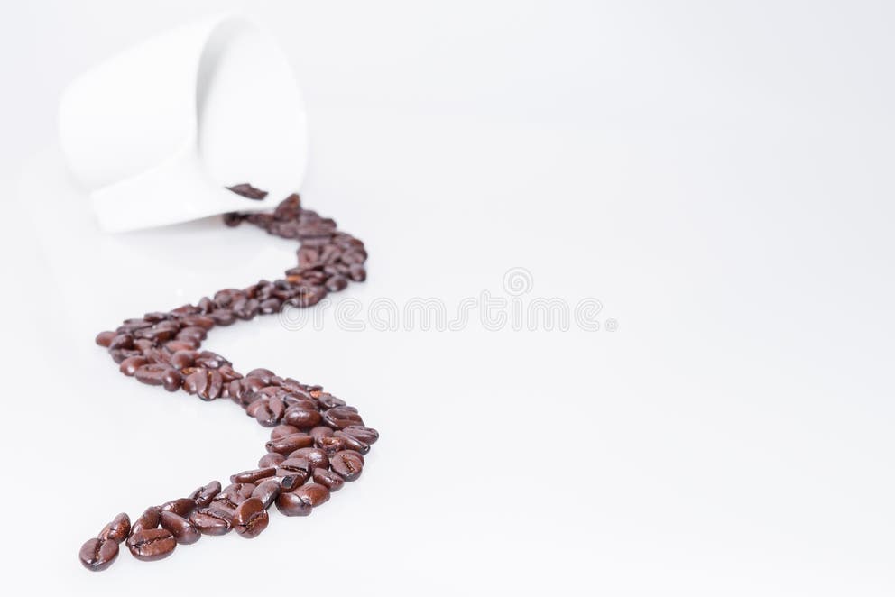 Coffee Path with Coffee Cup Stock Photo - Image of heart, black: 57830128
