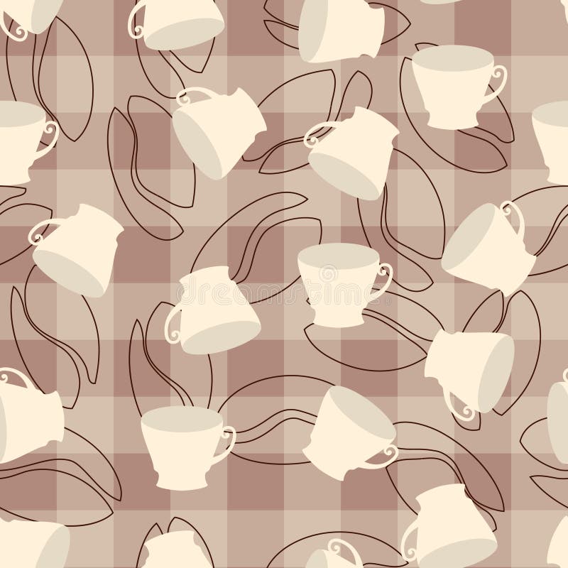 Coffee pattern stock illustration. Illustration of menu - 21692291