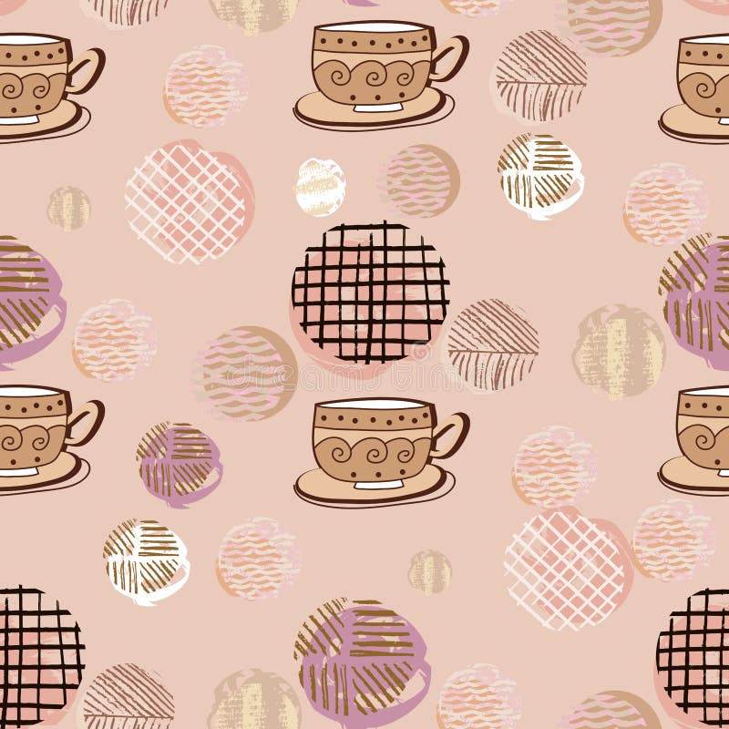 Coffee pattern 2 stock vector. Illustration of cute - 178300127