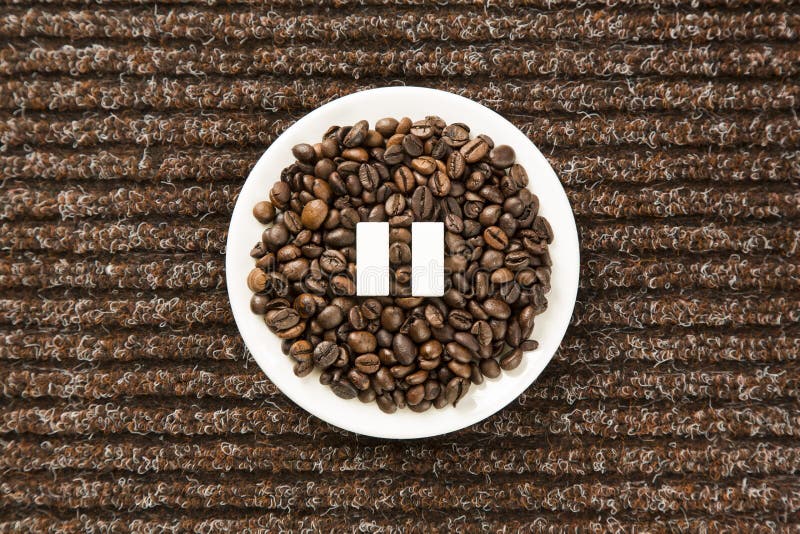 Coffee Pause stock image. Image of closeup, symbol, ring - 31623981