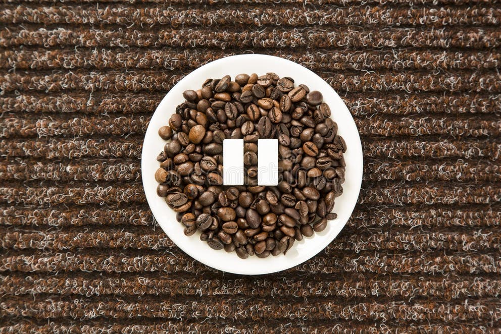 Coffee Pause stock image. Image of closeup, symbol, ring - 31623981