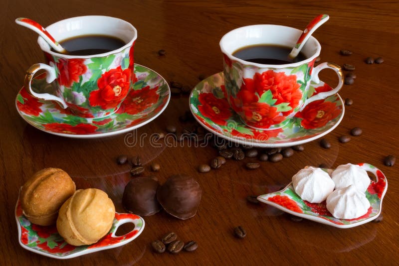 Coffee stock photo. Image of cookies, dessert, garden - 59455758