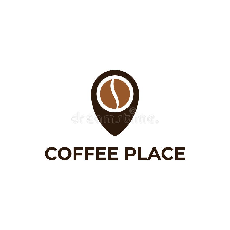 Coffee Place Logo design stock illustration. Illustration of design ...