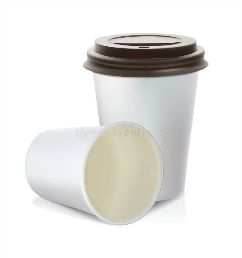 Coffee in a Plastic / Cardboard Cup Stock Photo - Image of thirst, cafe ...