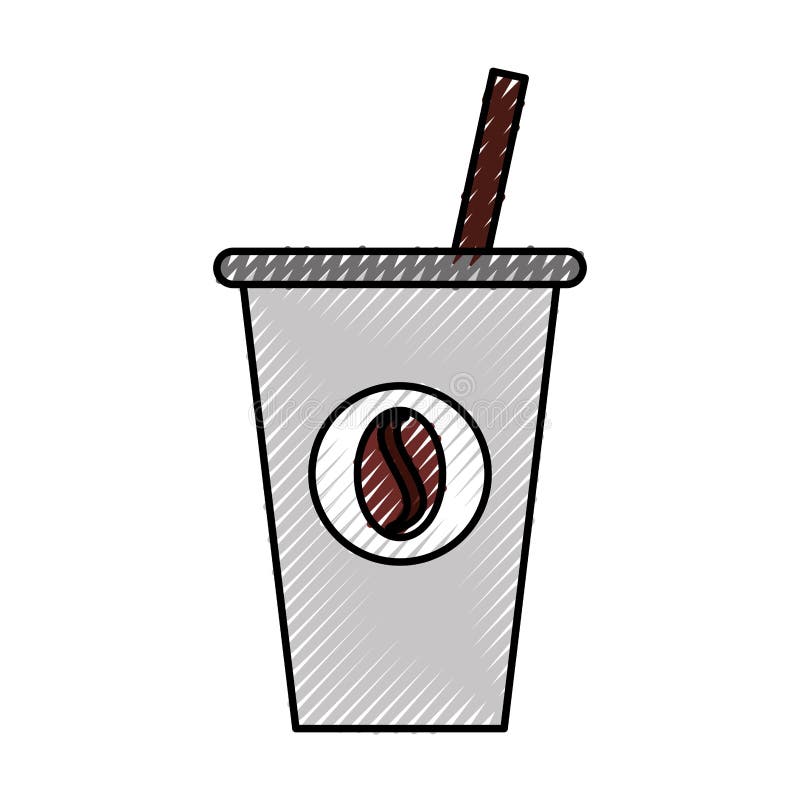 Coffee plastic cup icon stock vector. Illustration of plastic - 95184912