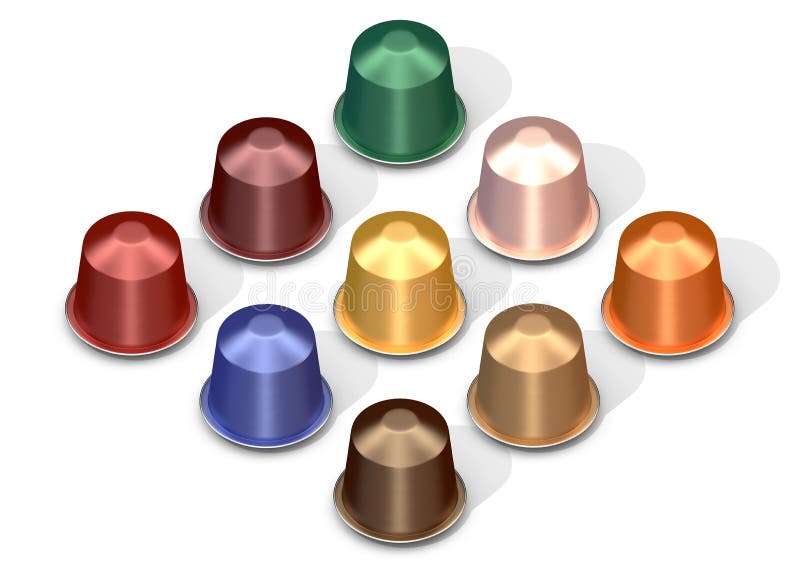 Coffee Pod Capsules stock illustration. Illustration of espresso ...