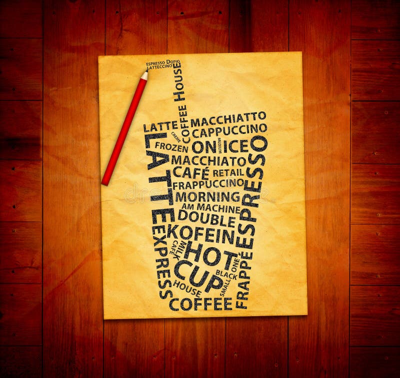 Coffee poster stock image. Image of flyer, kafe, coffee - 105909967