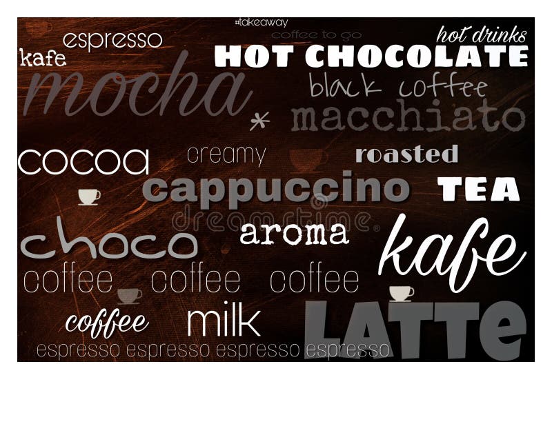 Coffee cup poster stock illustration. Illustration of brochure - 105806931