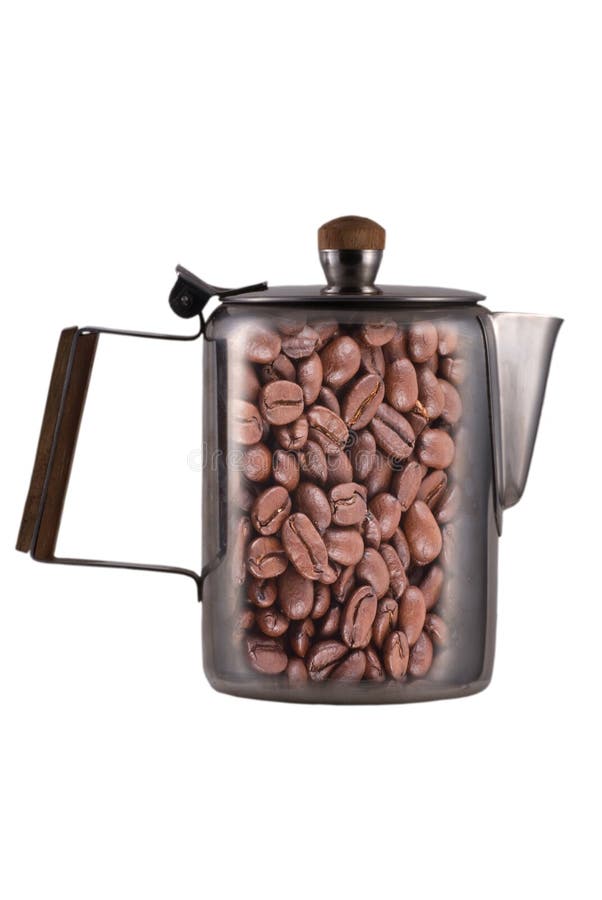 Coffee Pot stock photo. Image of relax, isolated, morning - 15908728