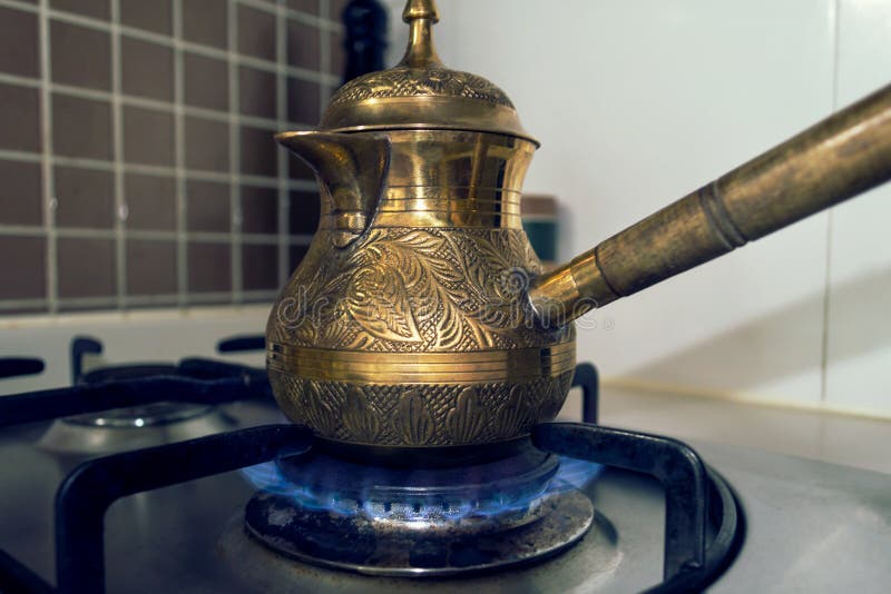 Coffee pot stock photo. Image of embossed, kitchen, heater - 93455760