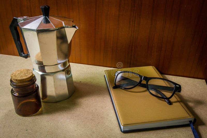 Coffee pot stock image. Image of retro, breakfast, cafe - 71936405