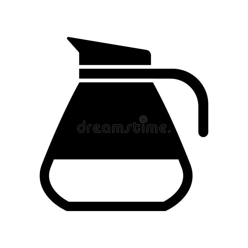 Coffee Pot Icon Vector Design Template Basic RGB Stock Illustration - Illustration of icon ...