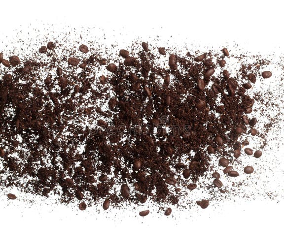 Coffee Powder Mix Bean Fall Down Pour in Group, Coffee Crushed Mix Seed ...