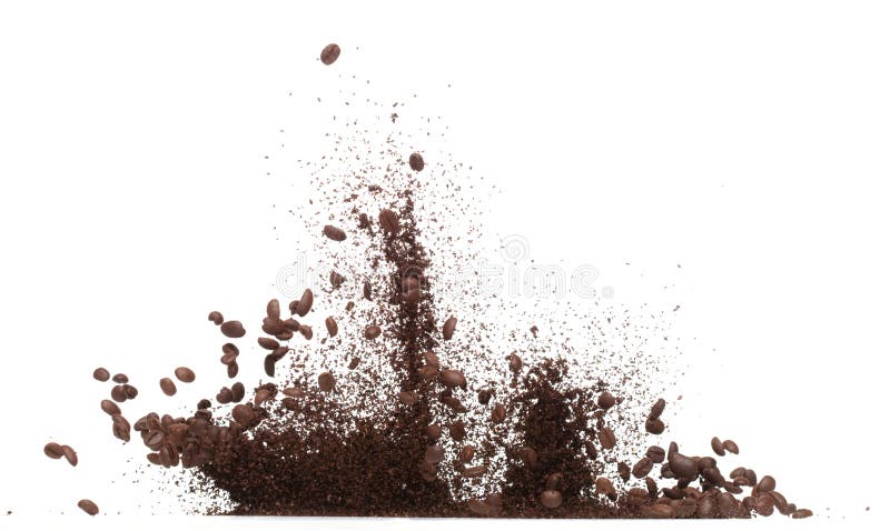Coffee Powder Mix Bean Fly Explosion, Coffee Crushed Mix Seed Float ...