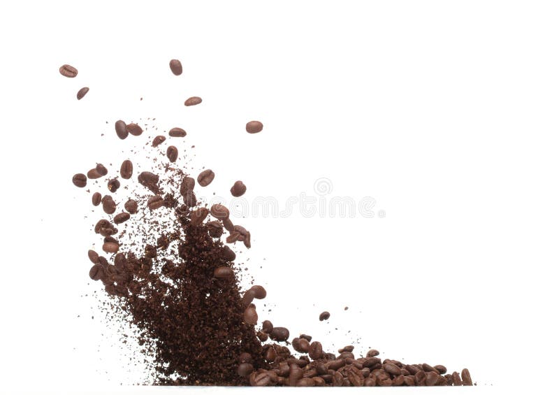 Coffee Powder Mix Bean Fly Explosion, Coffee Crushed Mix Seed Float ...