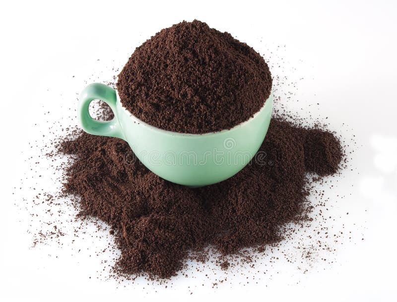 Coffee Powder Spilling Out of a Cup Stock Photo - Image of aroma ...