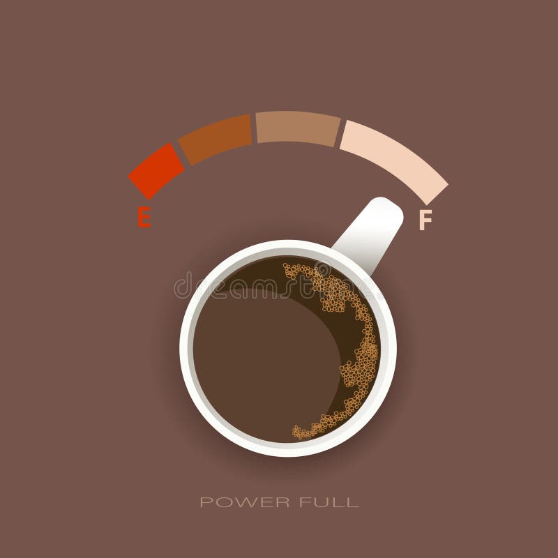 Coffee Power Full Poster Template Design Stock Illustration ...