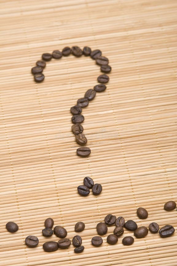 Coffee question stock image. Image of bean, food, coffee - 13388423