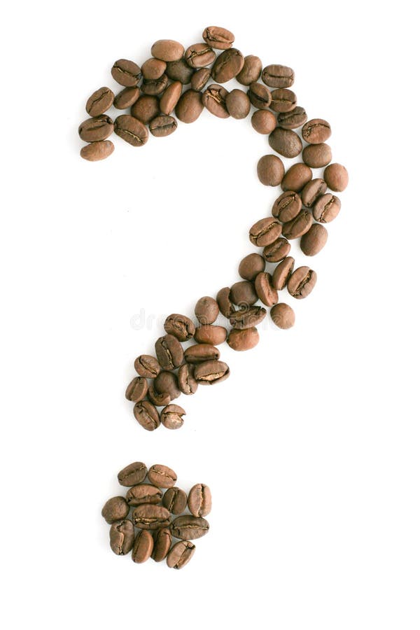 Coffee question mark stock photo. Image of refreshment - 2867772