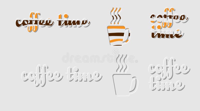 Coffee quote and logo stock vector. Illustration of poster - 253870017